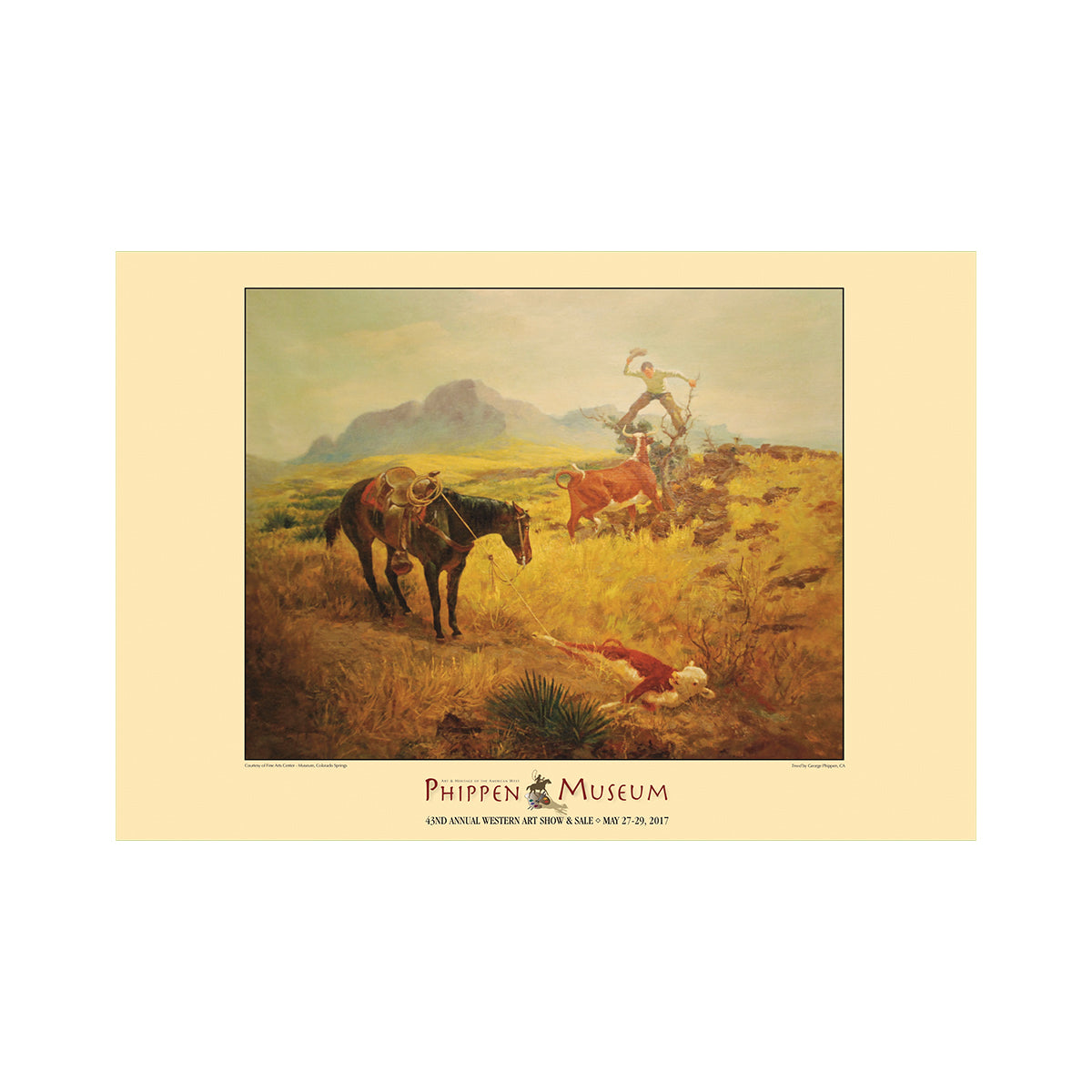Treed by George Phippen 2017 43rd Phippen Western Art Show – shopphippen